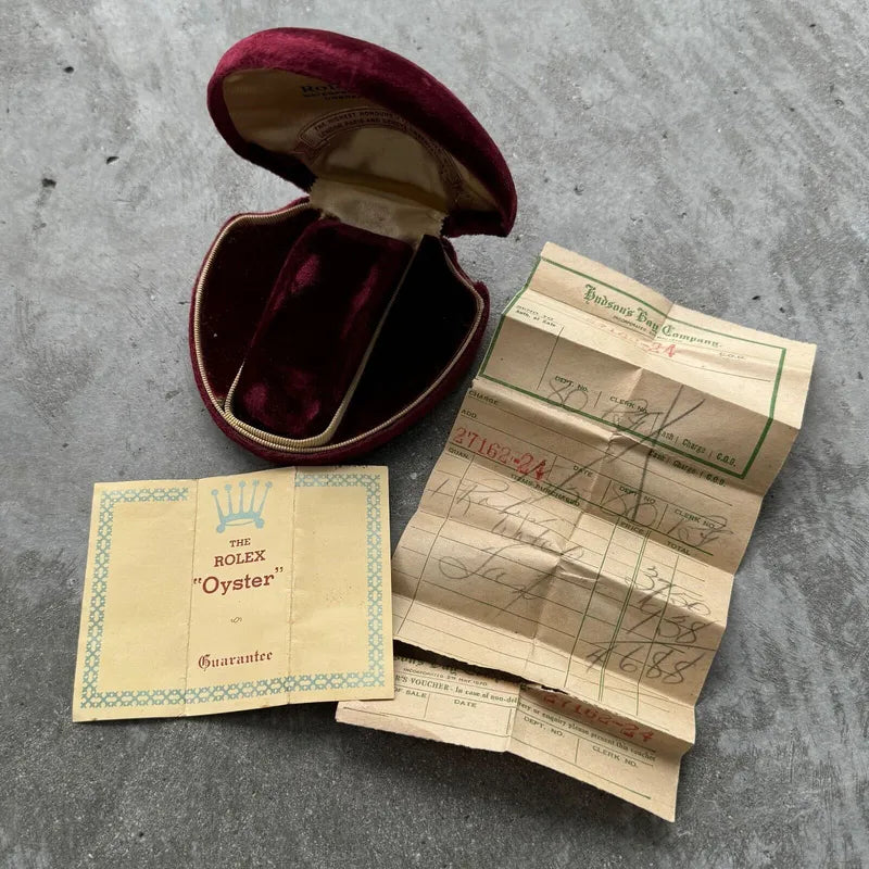 1930s-rolex-red-velvet-clamshell-watch-box-original-papers-receipt ...