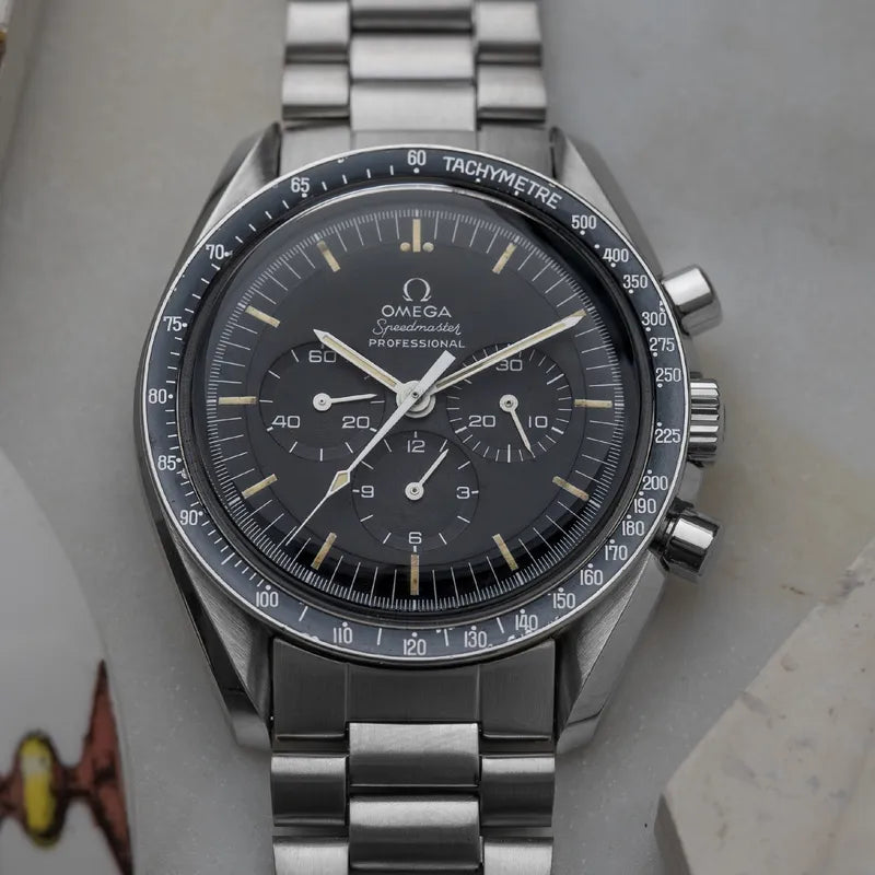 1969 Omega Speedmaster 145022 69- Dot Close To 70 Bezel - Straight Wri ...