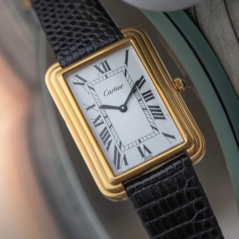 1970s Cartier Tank Jumbo Stepped case 5512116 'New York' – CoinWatchCo
