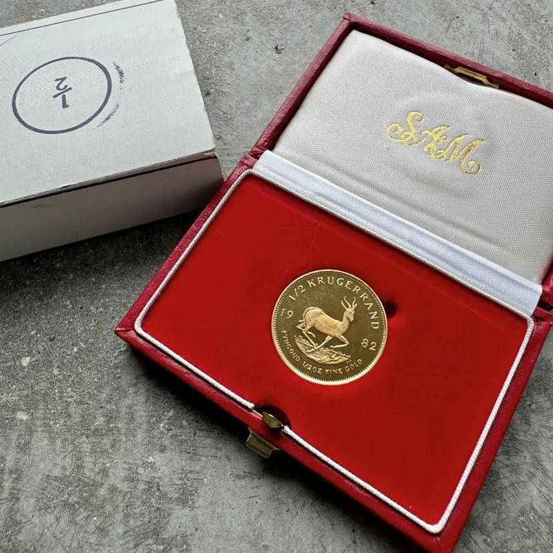 1982 South Africa Gold Coin Proof Krugerrand 1/2 oz – CoinWatchCo