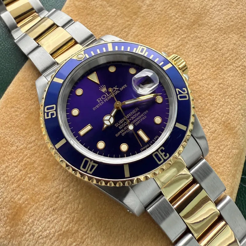 1987 Rolex 16613 Submariner Purple Box - Tropical Purplish Blue ...