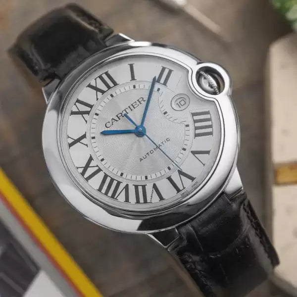 42mm Cartier Ballon Blue Stainless Steel 3765 - Automatic Movement ...