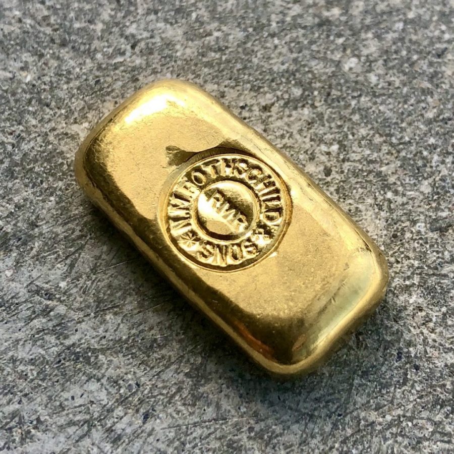Rothschild 1 oz .995 Gold Poured Bar – CoinWatchCo