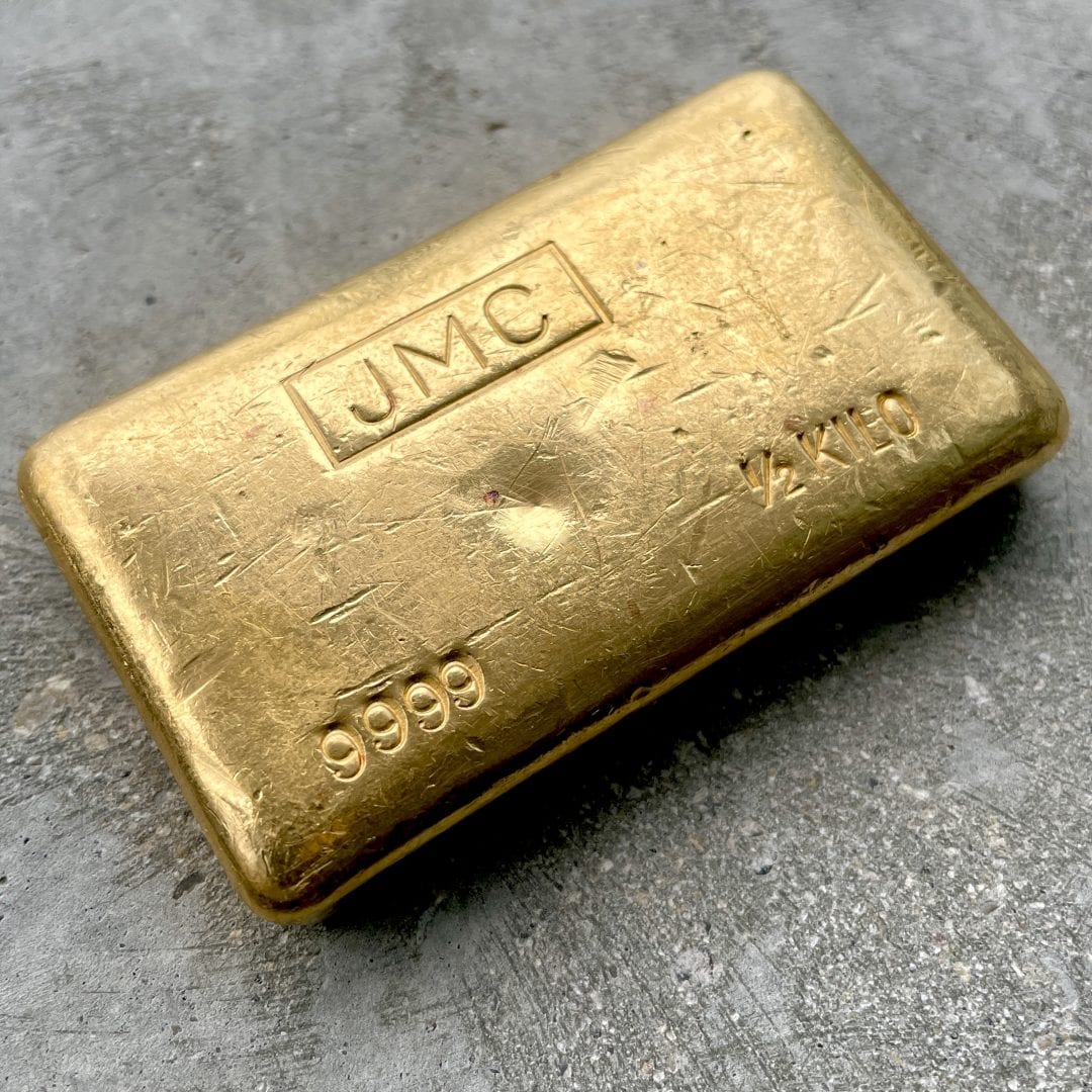 Vintage JMC 10oz .999 Pure Gold Bar – CoinWatchCo