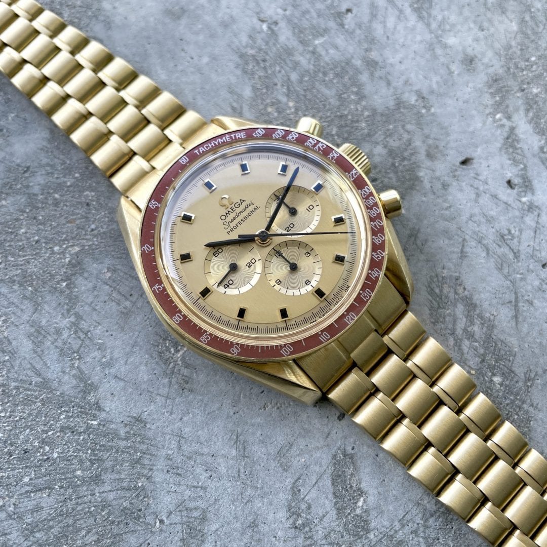 1969 Omega Speedmaster 18K Gold BA145.022 – CoinWatchCo