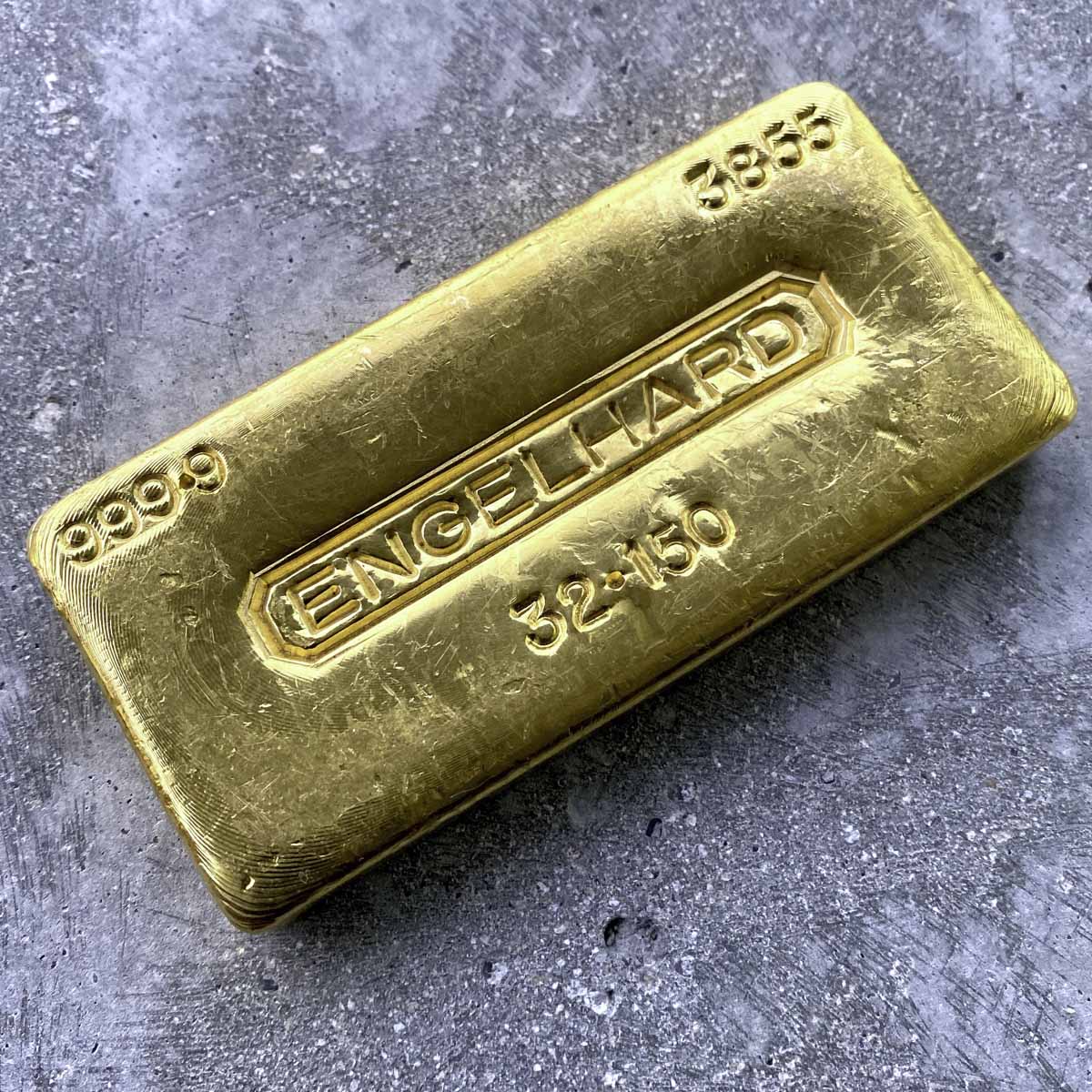 Vintage Engelhard 32.15oz Kilo Gold Bar – CoinWatchCo