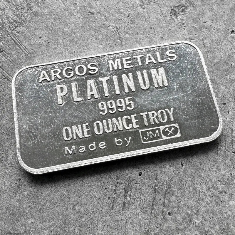 Scarce – Vintage Johnson Matthey Argos Metal Platinum 1 oz .9995 ...