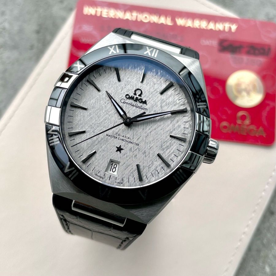 41mm Omega Constellation Rhodium Dial Liquid Metal 3133412106001 - Box ...