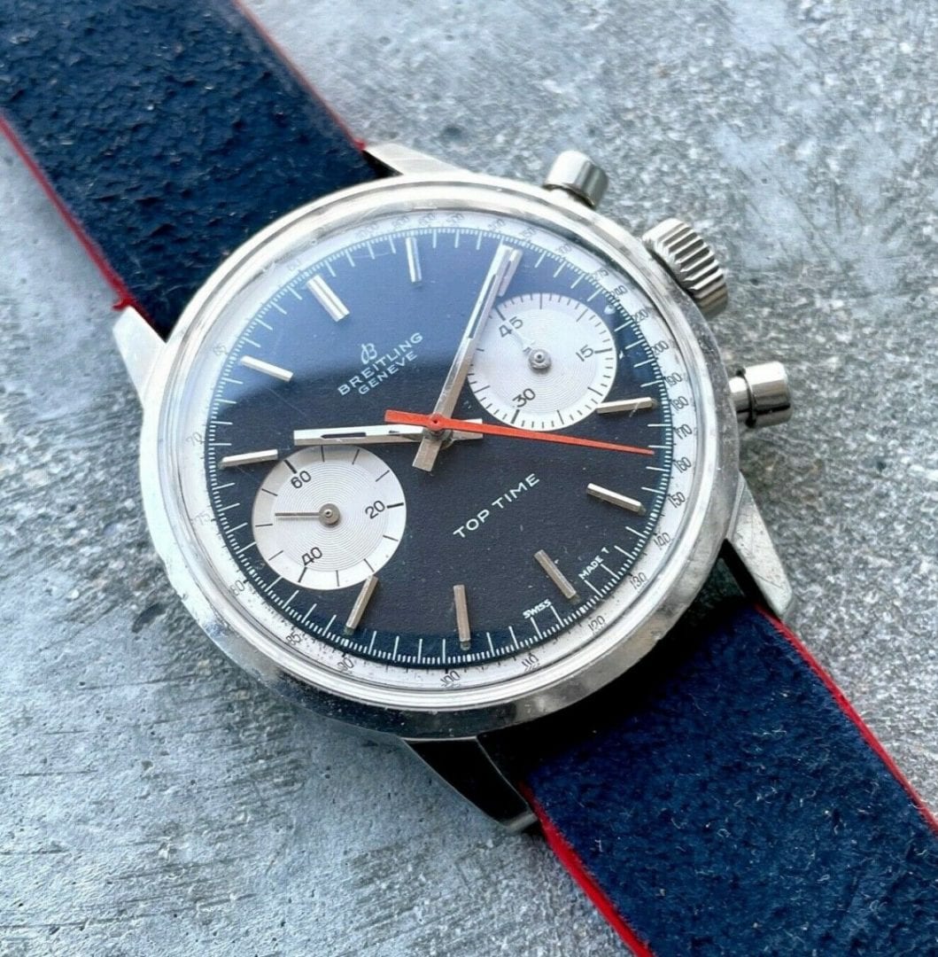 Vintage Breitling Reverse Panda James Bond Top Time Reference 2002 ...
