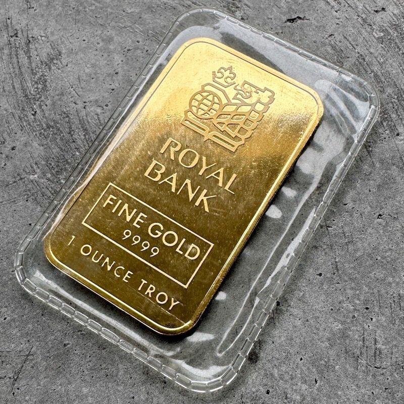Vintage Johnson Matthey Royal Bank of Canada 1 oz Gold Bar .9999 1oz ...