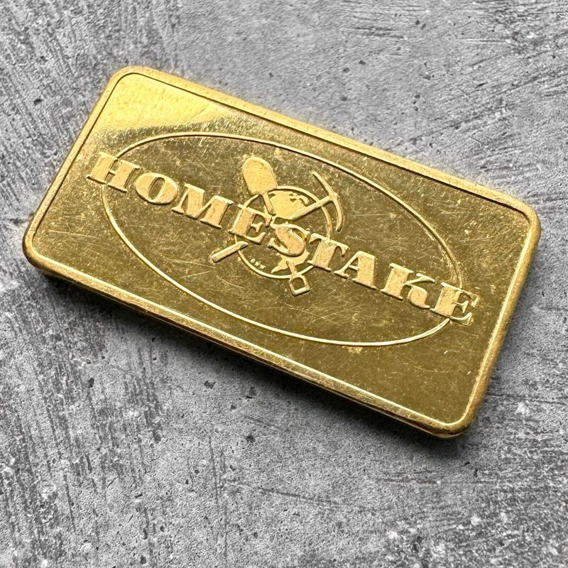 Vintage Homestake Mining 1 oz Gold Bar .9999 1oz South Dakota – CoinWatchCo