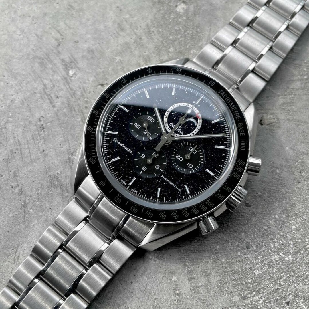 Omega Speedmaster Aventurine Moonwatch Stainless 31130443201001 - Box ...