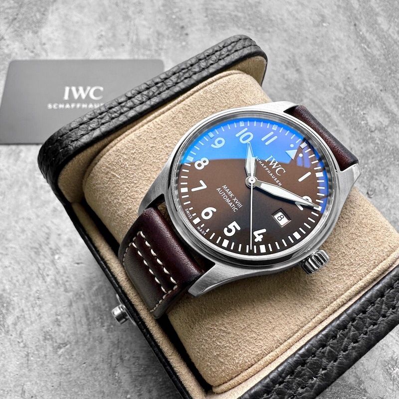 2021 IWC Pilot Mark XVIII Brown Dial IW327003 - Box and Papers ...